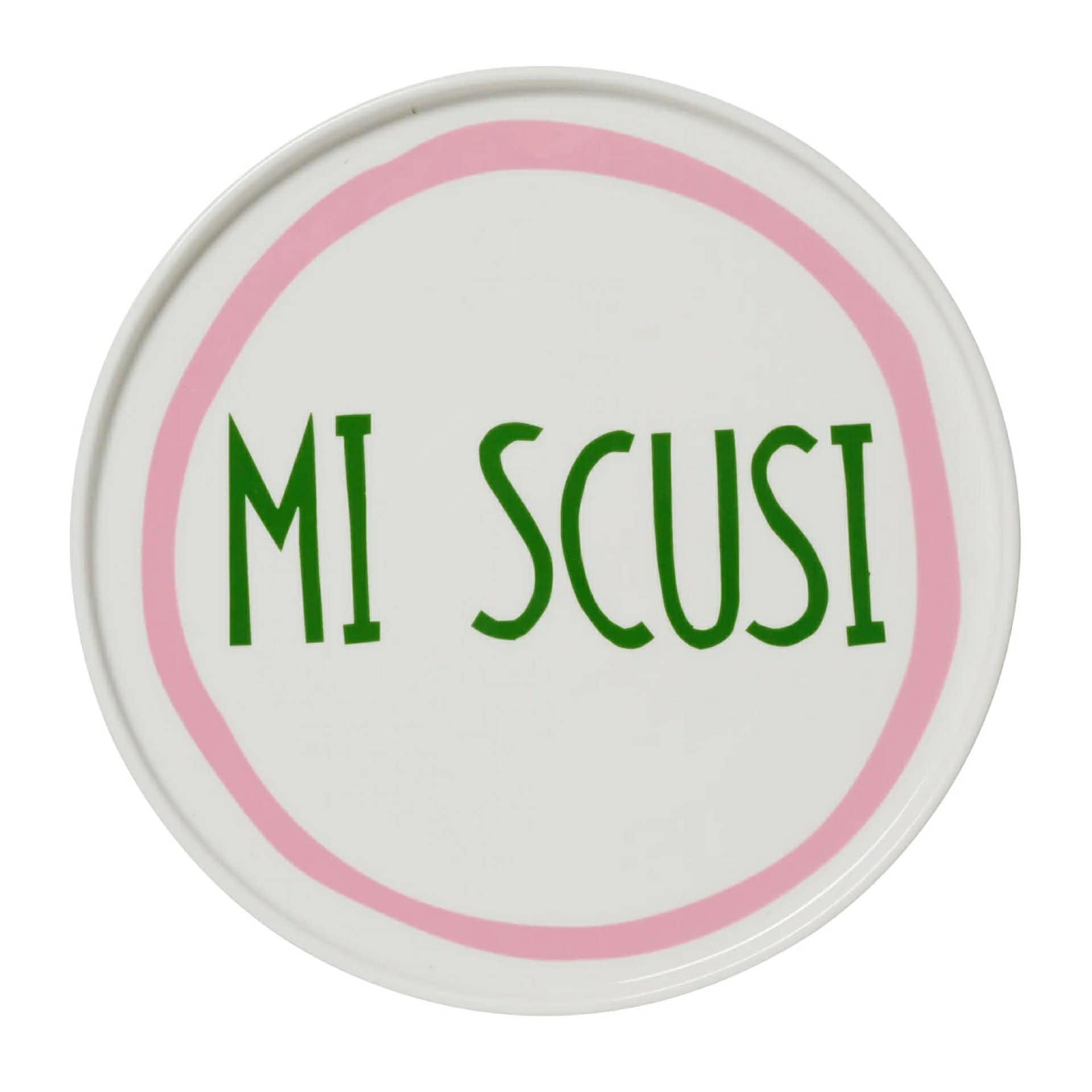 In The Roundhouse - "Mi Scusi" Plate – Makin' Whoopee Gift Shop