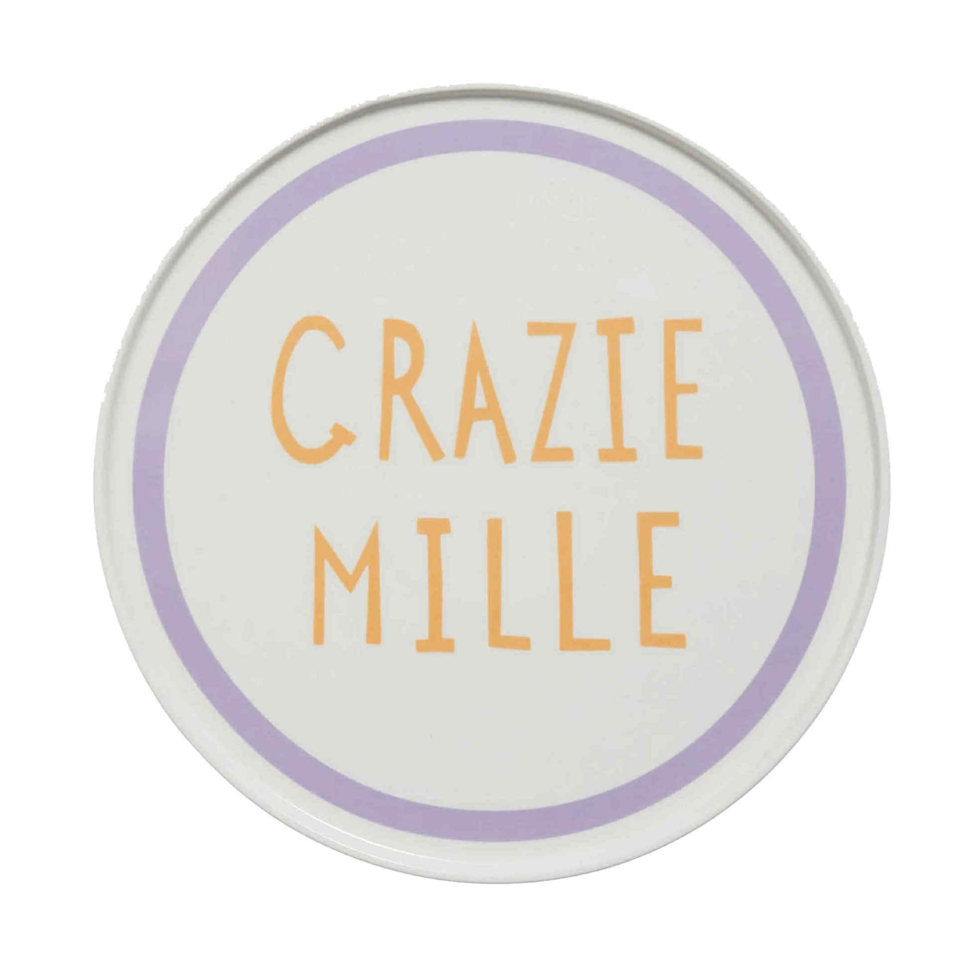 In The Roundhouse - "Grazie Mille" Plate – Makin' Whoopee Gift Shop